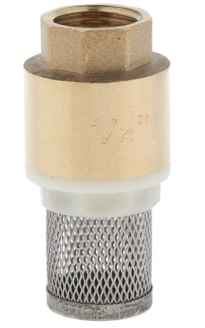 CLAPETS CREPINES LAITON, FILTRE INOX - TOUTES POSITIONS, EAU - GASOIL